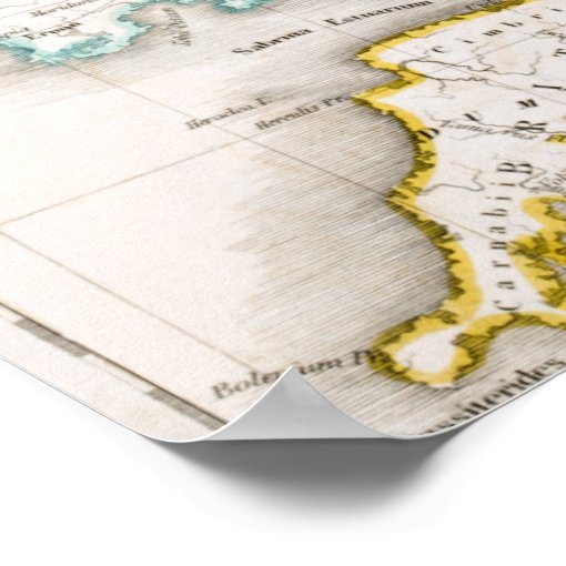 Map of England | Britannia Antiqua Poster | Zazzle