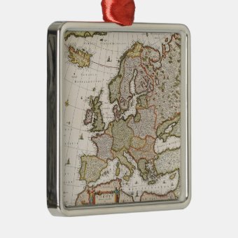 Map of Europe 4 Metal Ornament | Zazzle