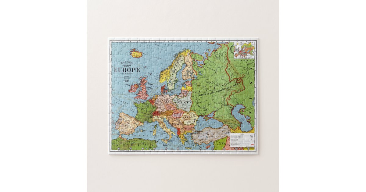 Map of Europe Jigsaw Puzzle | Zazzle