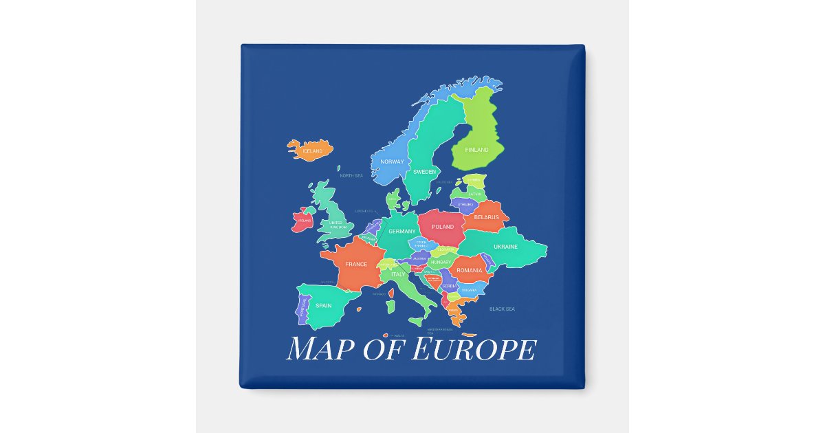 Map of Europe Magnet | Zazzle