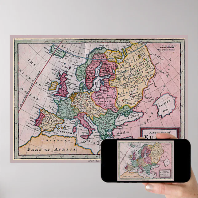 Map of Europe Poster | Zazzle