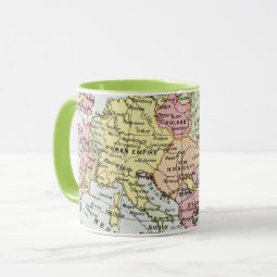 Map of Europe | The Third Crusade Mug | Zazzle