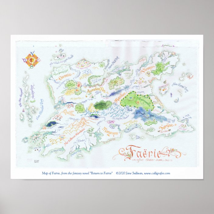 Map of Faërie Poster | Zazzle.com