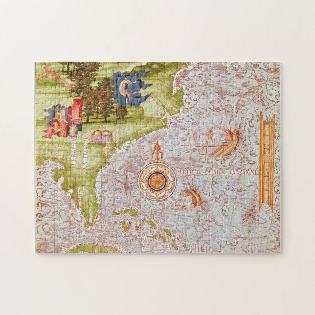 Map of Florida and the Antilles Jigsaw Puzzle | Zazzle
