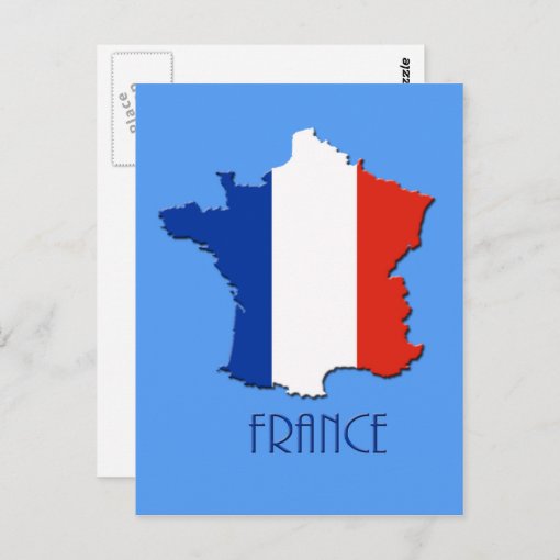 Map of France postcard | Zazzle