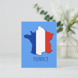Map of France postcard | Zazzle
