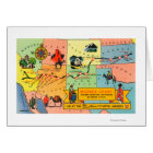 Map of Fred Harvey Hotel LocationsCA to KS Postcard | Zazzle.com