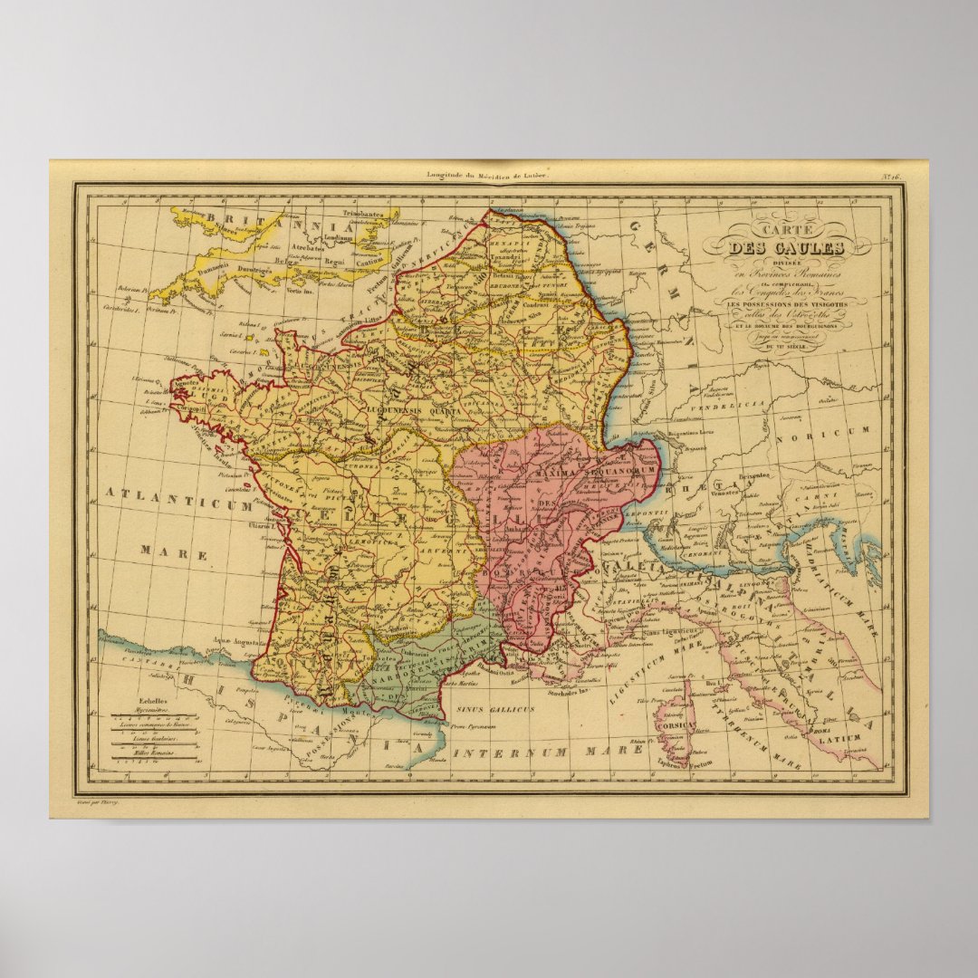Map of Gaul Poster | Zazzle