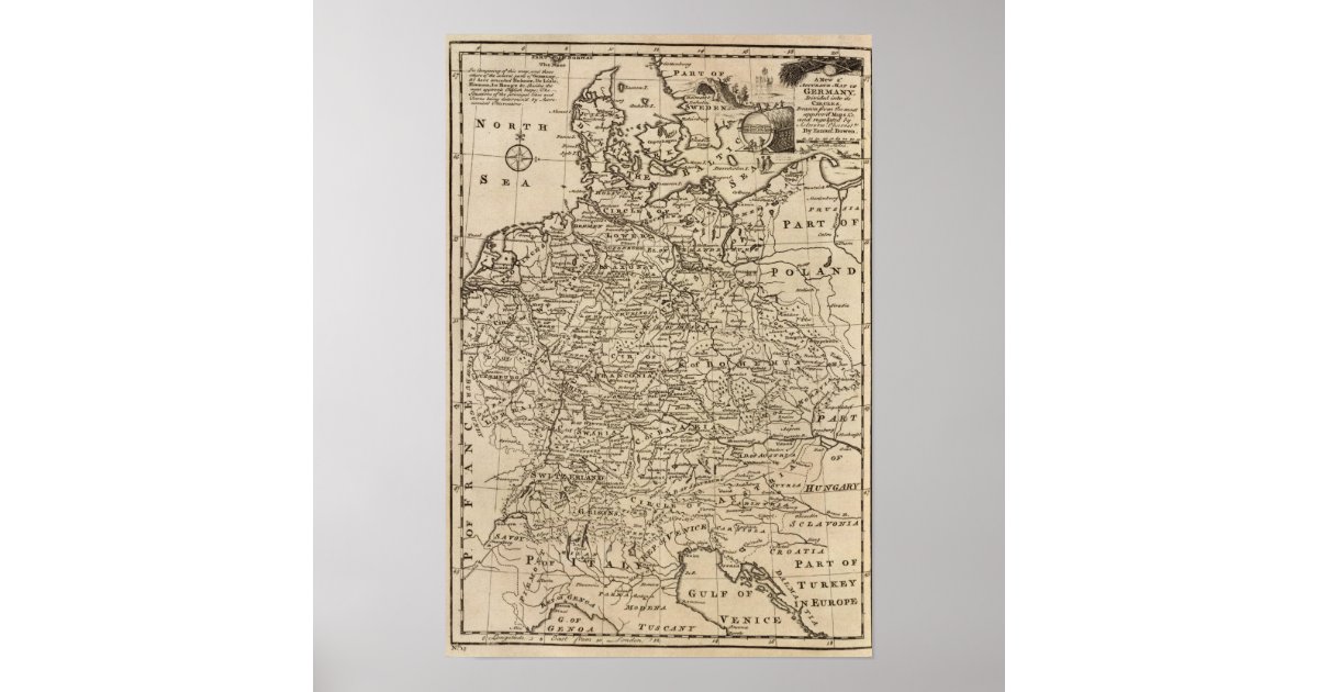 Map of Germany Poster | Zazzle