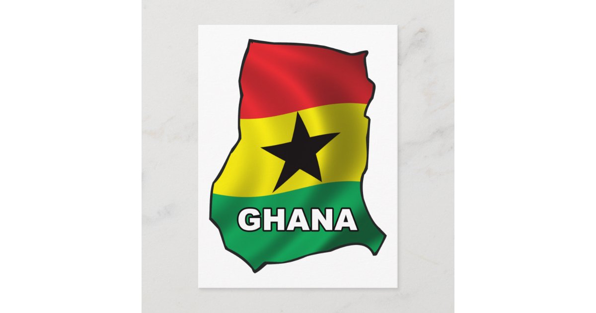 Map Of Ghana Postcard | Zazzle