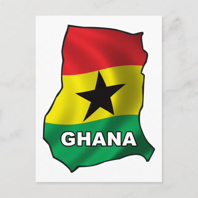 Map Of Ghana Postcard | Zazzle