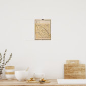 Map of Guthrie County, State of Iowa Poster | Zazzle