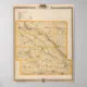 Map of Guthrie County, State of Iowa Poster | Zazzle