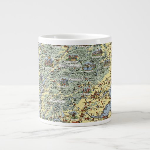 Map of Historical Scotland Giant Coffee Mug | Zazzle