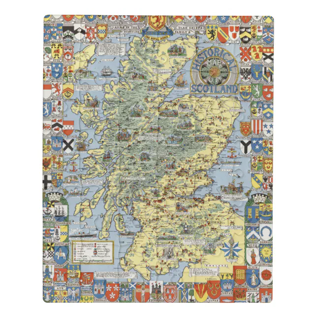 Map of Historical Scotland Jigsaw Puzzle | Zazzle