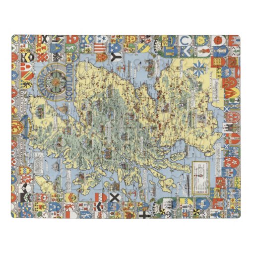 Map of Historical Scotland Jigsaw Puzzle | Zazzle
