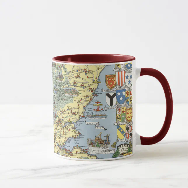 Map of Historical Scotland Mug | Zazzle