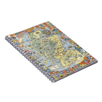 Map of Historical Scotland Notebook | Zazzle