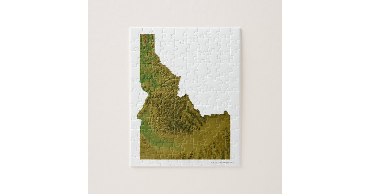 Map of Idaho 2 Jigsaw Puzzle | Zazzle