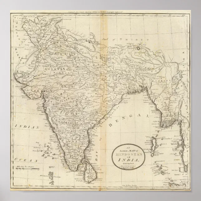 Map of India Poster | Zazzle