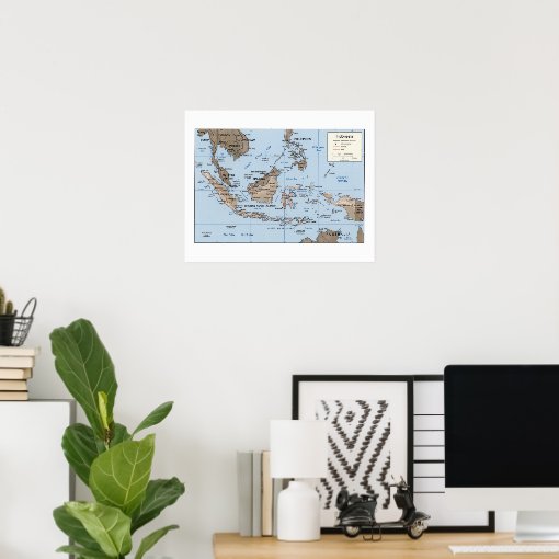 Map of Indonesia Poster | Zazzle