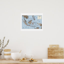 Map of Indonesia Poster | Zazzle