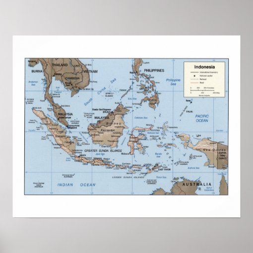 Map of Indonesia Poster | Zazzle