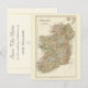 Map of Ireland 1862 Wedding Save The Date (Wide) Announcement Postcard ...