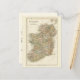 Map of Ireland 1862 Wedding Save The Date (Wide) Announcement Postcard ...