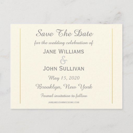 Map of Ireland 1862 Wedding Save The Date (Wide) Announcement Postcard ...