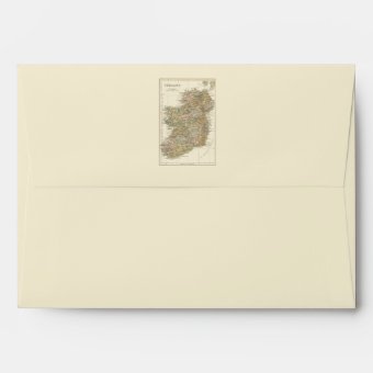 Map of Ireland 1862 Wedding Stationery Envelope | Zazzle