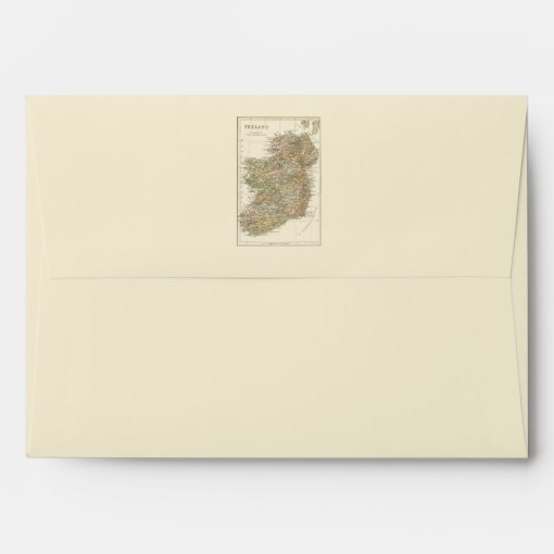 Map of Ireland 1862 Wedding Stationery Envelope | Zazzle