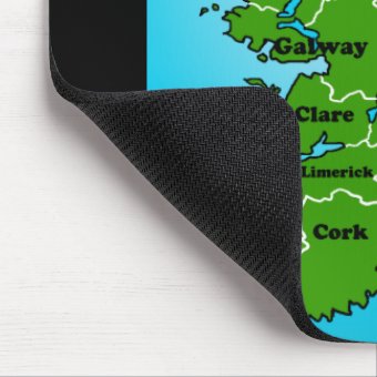 Map of Ireland (counties) Mouse Pad | Zazzle