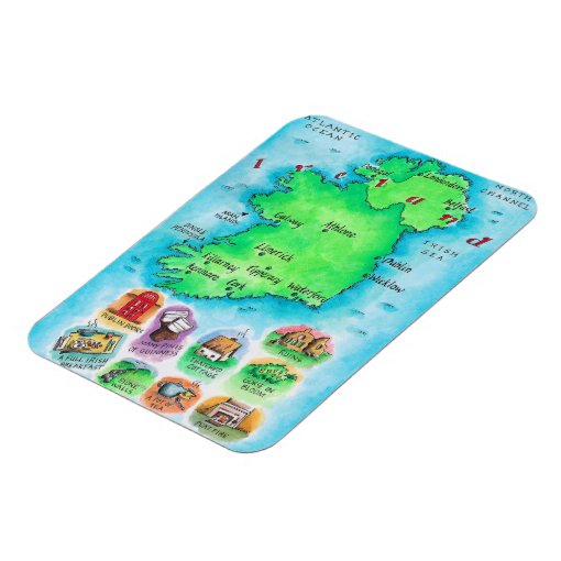 Map of Ireland Magnet | Zazzle