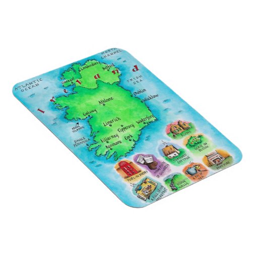 Map of Ireland Magnet | Zazzle