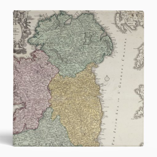 Map of Ireland showing the Provinces of Ulster 3 Ring Binder | Zazzle