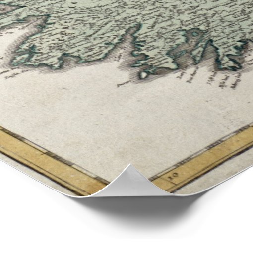 Map of Ireland showing the Provinces of Ulster Poster | Zazzle