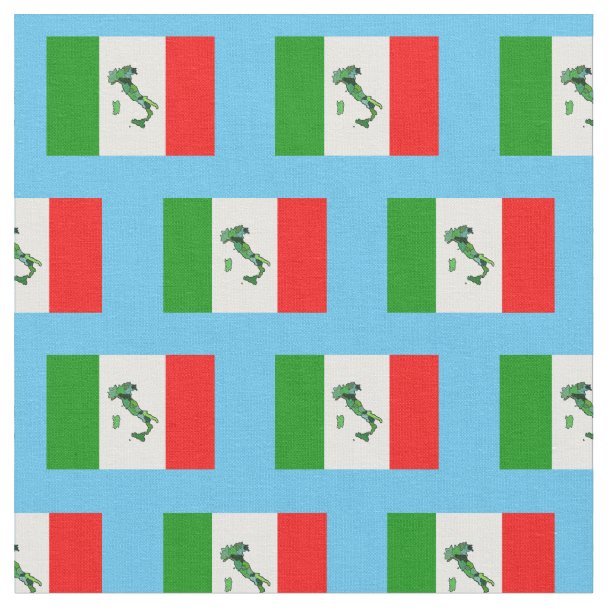 Italy Flag Fabric | Zazzle