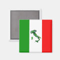 Map of Italy and Italian Flag Magnet | Zazzle