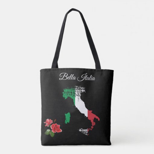 Map of Italy Bella Italia Italian Language Tote Bag | Zazzle