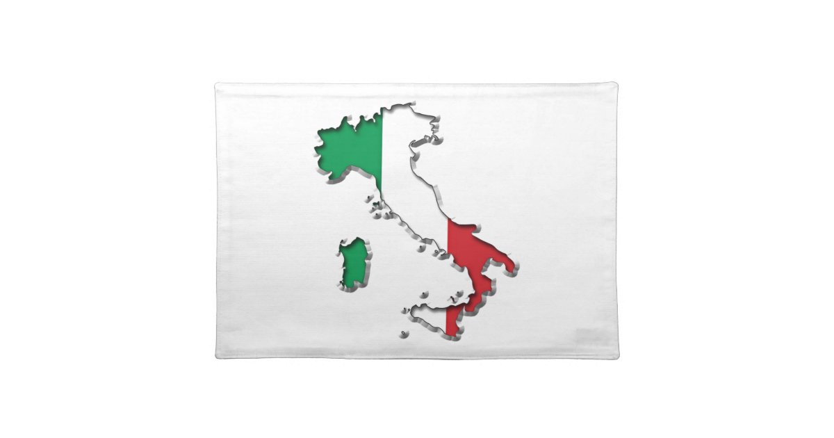 Map of Italy Placemat | Zazzle