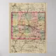 Map of Jackson County, Michigan Poster | Zazzle