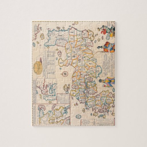 Map of Japan 3 Jigsaw Puzzle | Zazzle