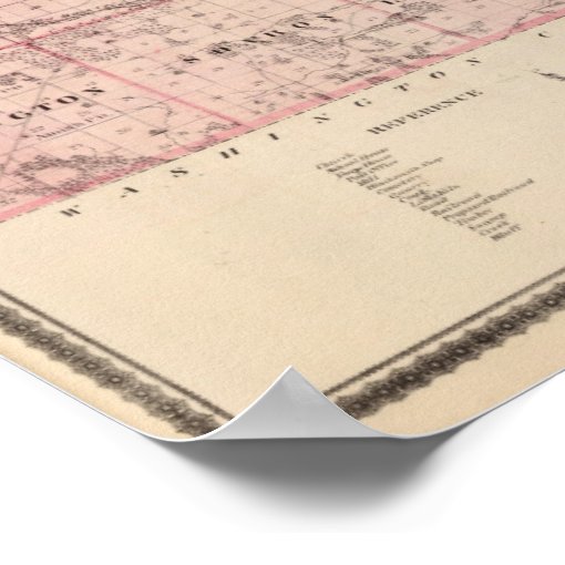 Map of Johnson County, State of Iowa Poster | Zazzle