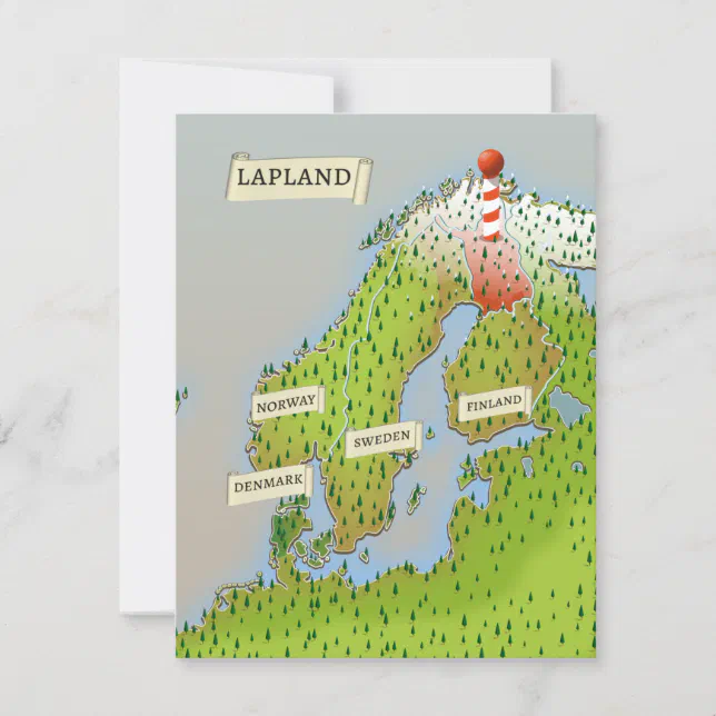 Map Of Lapland | Zazzle