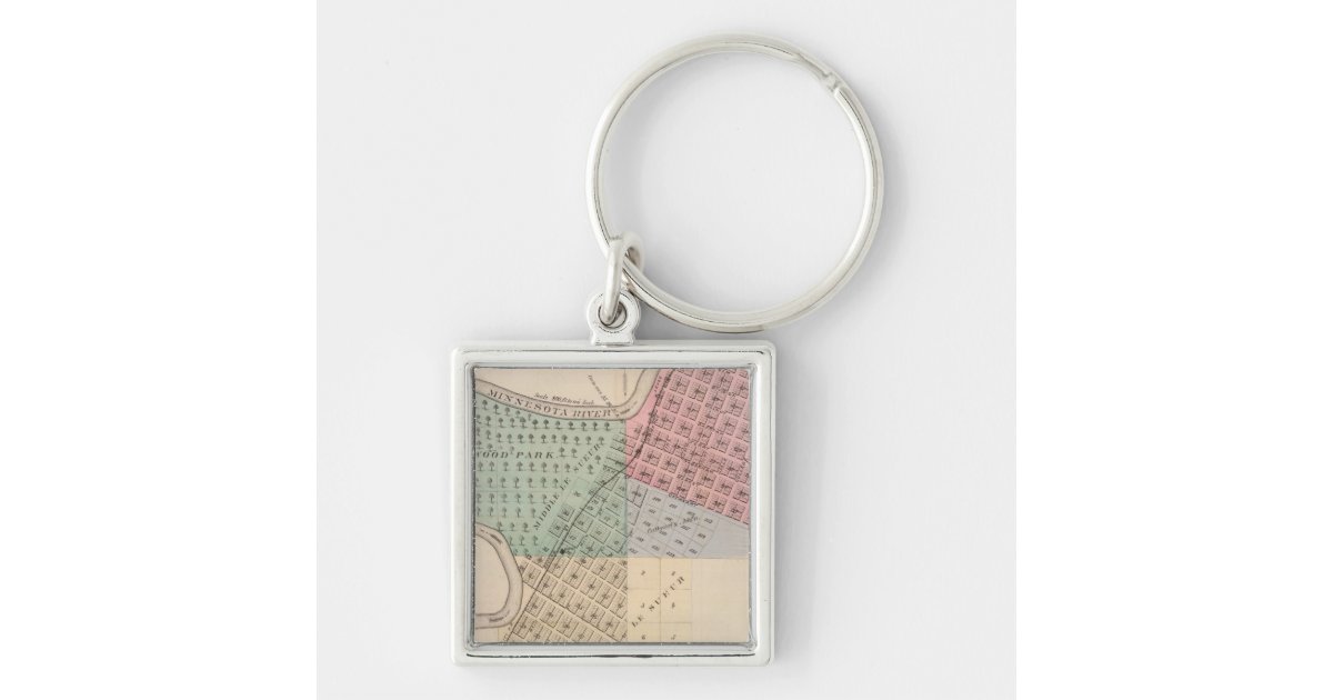 Map of Le Sueur, Map of Cleveland, Minnesota Keychain | Zazzle