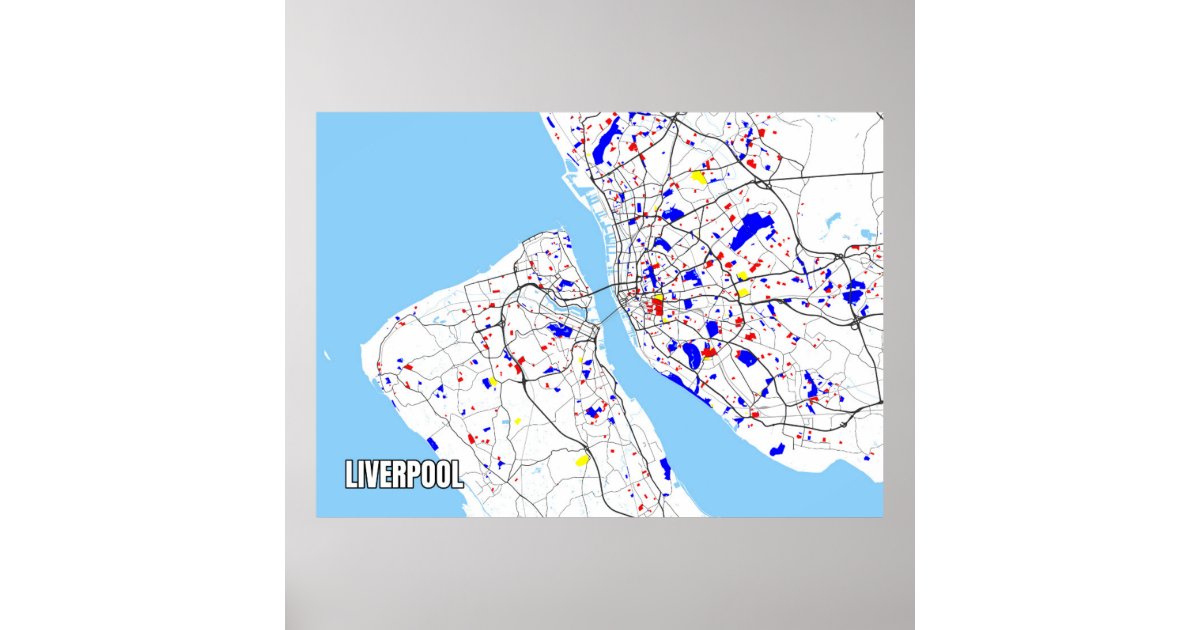 Map of Liverpool Poster | Zazzle
