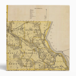 Map of Louisa County, State of Iowa 3 Ring Binder | Zazzle