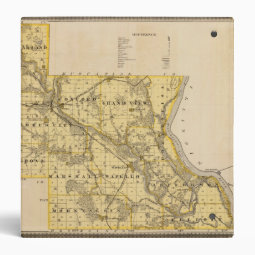 Map of Louisa County, State of Iowa 3 Ring Binder | Zazzle