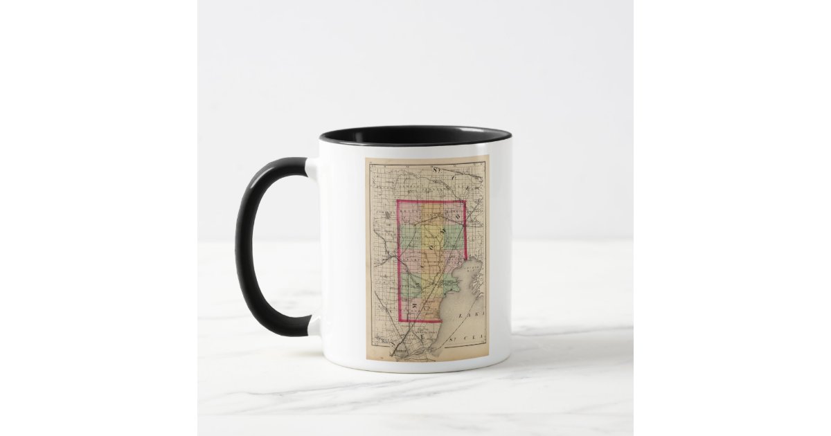 Map of Macomb County, Michigan Mug | Zazzle